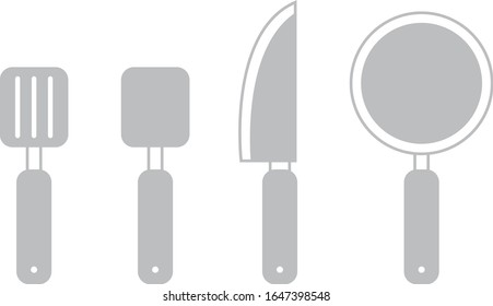 Kitchen Cooking Utensils Cartoon Vector Stock Vector (Royalty Free ...