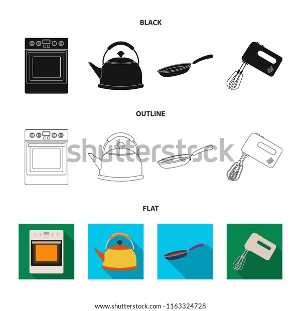 Kitchen Equipment Cartoon Icons Set Collection Stock Vector (Royalty ...