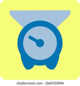 Kitchen Food Scale Illustration Vector On Stock Vector (Royalty Free ...