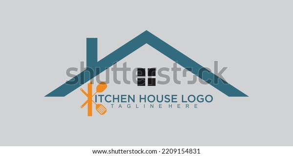 Kitchen House Logo Design Modern Style Stock Vector (Royalty Free ...