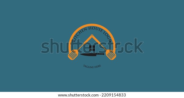 Kitchen House Logo Design Modern Style Stock Vector (Royalty Free ...