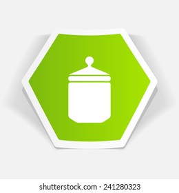 Kitchen Icon Jar Stock Vector (Royalty Free) 241280323 | Shutterstock