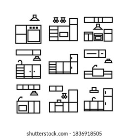 6,633 Kitchen Counter Icons Images, Stock Photos & Vectors | Shutterstock