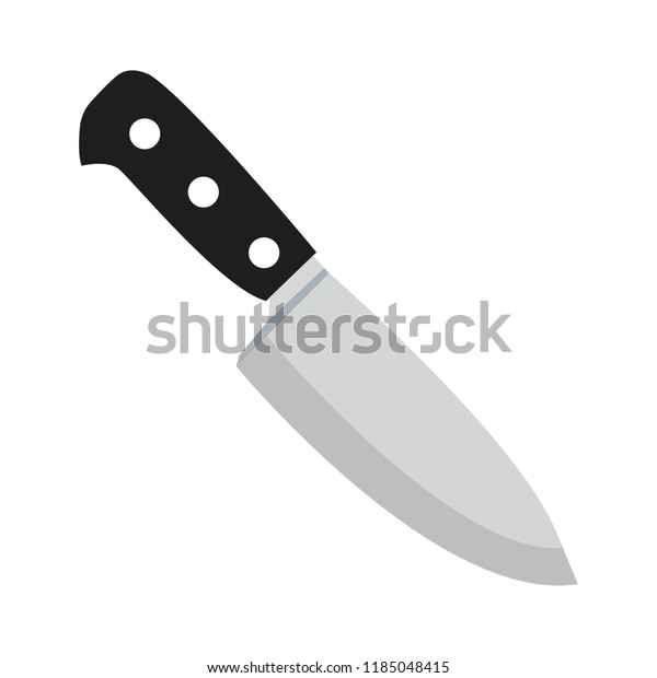 Kitchen Knife Emoji Flat Vector Design Stock Vector (Royalty Free ...