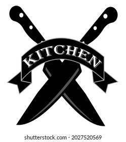 Kitchen Logo Sign Isolated On White Stock Vector (Royalty Free ...