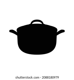 Kitchen Pot Silhouette Vector Isolated On Stock Vector (Royalty Free ...