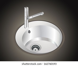 Kitchen Sink Stock Vector (Royalty Free) 162760193 | Shutterstock