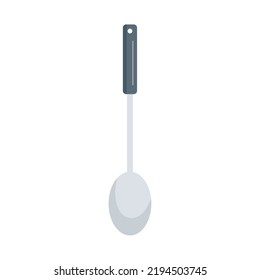 Kitchen Spoon Icon On White Background Stock Vector (Royalty Free ...