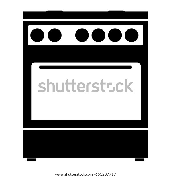 Kitchen Stove Icon Stock Vector (Royalty Free) 651287719 | Shutterstock