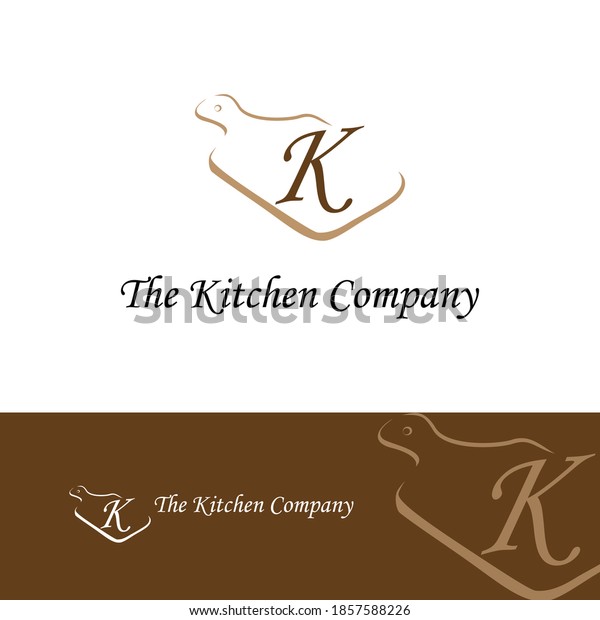 Kitchenware Kitchen Utensils Business Logo Concept Stock Vector ...