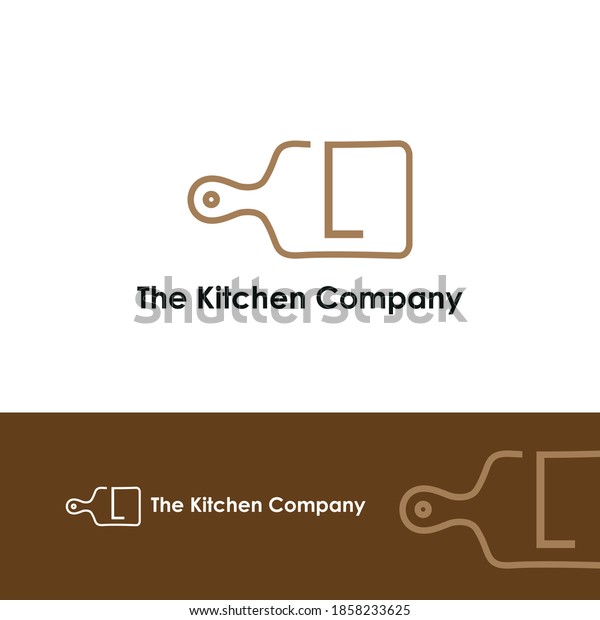 Kitchenware Kitchen Utensils Business Logo Concept Stock Vector ...