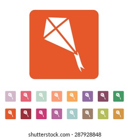 Kite Icon Kite Symbol Flat Vector Stock Vector (Royalty Free) 287928848 ...