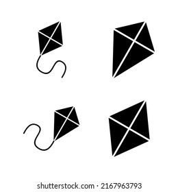 Kite Icon Vector Kite Sign Symbol Stock Vector (Royalty Free ...