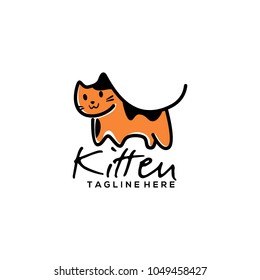 Kitten Logo Design Stock Vector (Royalty Free) 1049458427 | Shutterstock