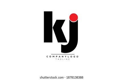 Kj Icon Monogram Letter Text Alphabet: เวกเตอร์สต็อก (ปลอดค่าลิขสิทธิ์ ...