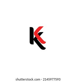 Kk Letter Vector Logo Design Stock Vector (Royalty Free) 2145977593 ...