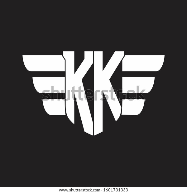Kk Logo Monogram Emblem Wings Element Stock Vector (Royalty Free ... Kk Logo Monogram Emblem Wings Element Stock Vector (Royalty Free ...