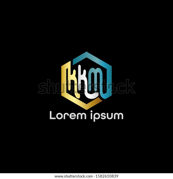 Kkm Initials Elegant Trendy Logo On Stock Vector (Royalty Free ...