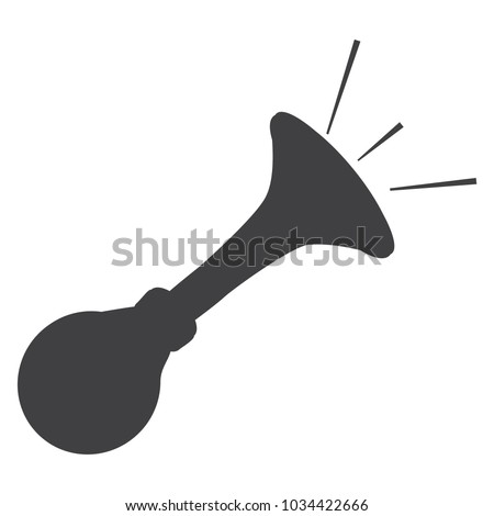 Klaxon Sound Vector Icon Simple Flat Stock Vector (Royalty Free ...