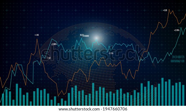 Kline Chart Financial Stock Market Vector Stock Vector (Royalty Free ...