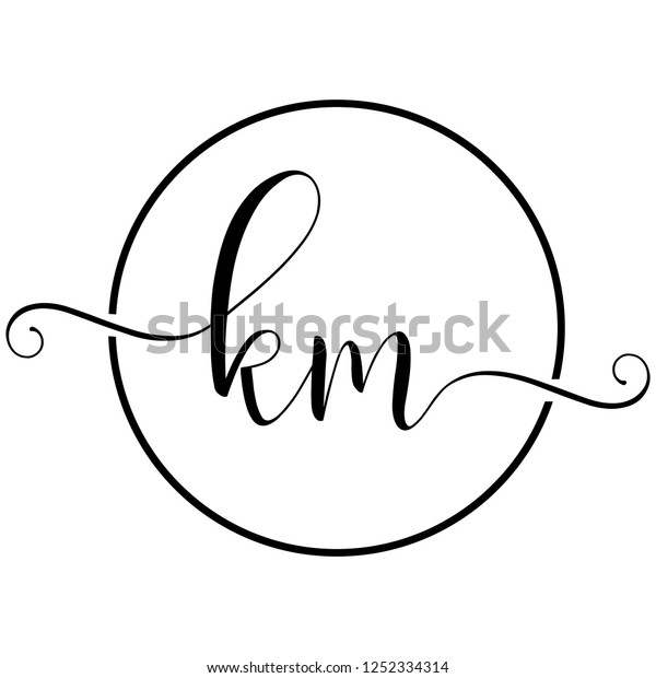 Km Icon Logo Stock Vector (Royalty Free) 1252334314 | Shutterstock
