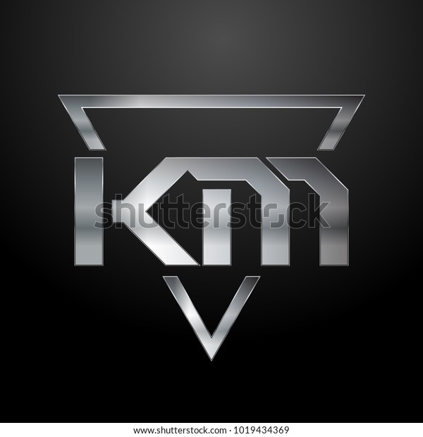 Km Logo Metal Logo Silver Logo Stock Vector (Royalty Free) 1019434369 ...