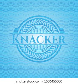 Knacker Light Blue Water Wave Badge Stock Vector (Royalty Free ...