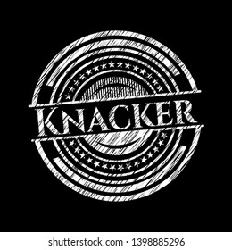 Knacker On Blackboard Vector Illustration Detailed Stock Vector ...