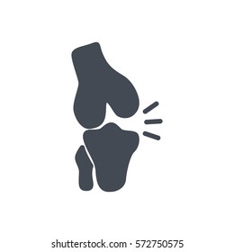 Knee Broken Bone Silhouette Icon Stock Vector (Royalty Free) 572750575 ...