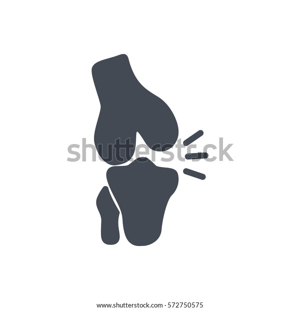 Knee Broken Bone Silhouette Icon Stock Vector (Royalty Free) 572750575 ...