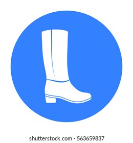 Knee High Boots Icon Black Style Stock Vector (Royalty Free) 563659837 ...