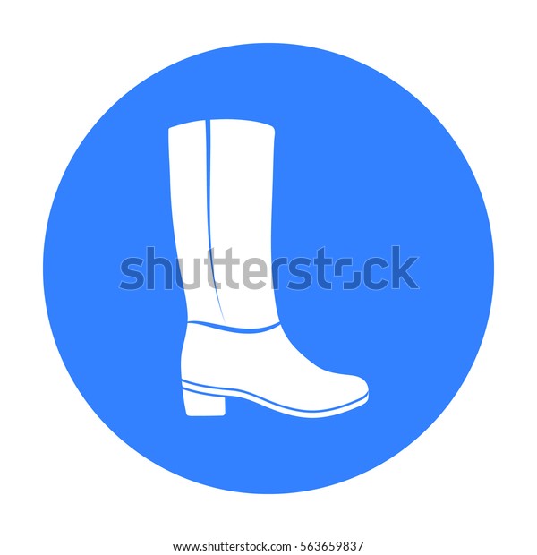 Knee High Boots Icon Black Style Stock Vector (Royalty Free) 563659837 ...