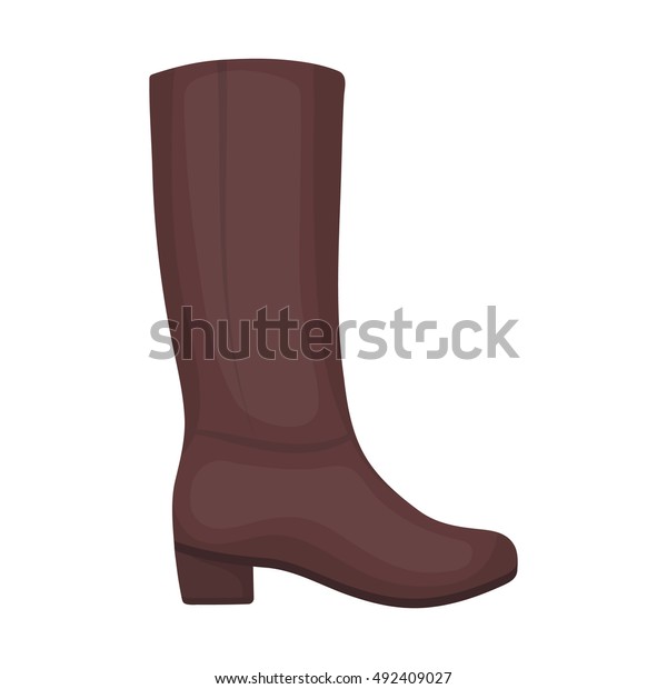 Knee High Boots Icon Cartoon Style Stock Vector (Royalty Free ...