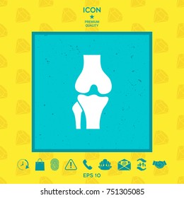 Knee Joint Icon Stock Vector (Royalty Free) 751305085 | Shutterstock