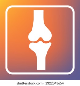 Knee Joint Sign Vector Grayscale Version Stock Vector (Royalty Free ...