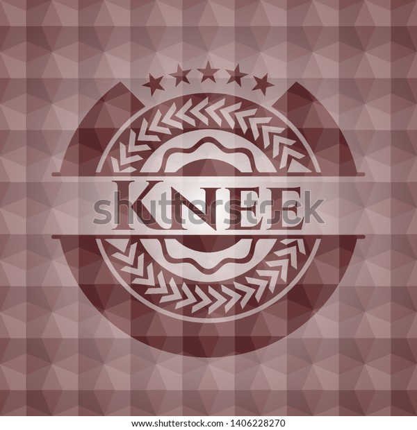 Knee Red Seamless Emblem Badge Abstract Stock Vector (Royalty Free ...