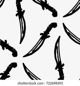Knife Blade Seamless Repeating Background Vector Stock Vector (Royalty ...