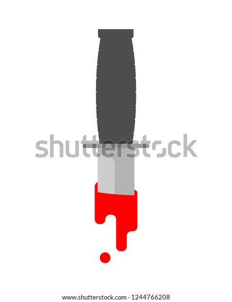 Knife Blood Template Design Killing Cut: vector de stock (libre de ...