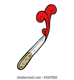 Cartoon Cutting Knife Stock Vector (Royalty Free) 122289952