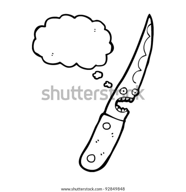 Knife Face Cartoon Stock Vector (Royalty Free) 92849848 | Shutterstock