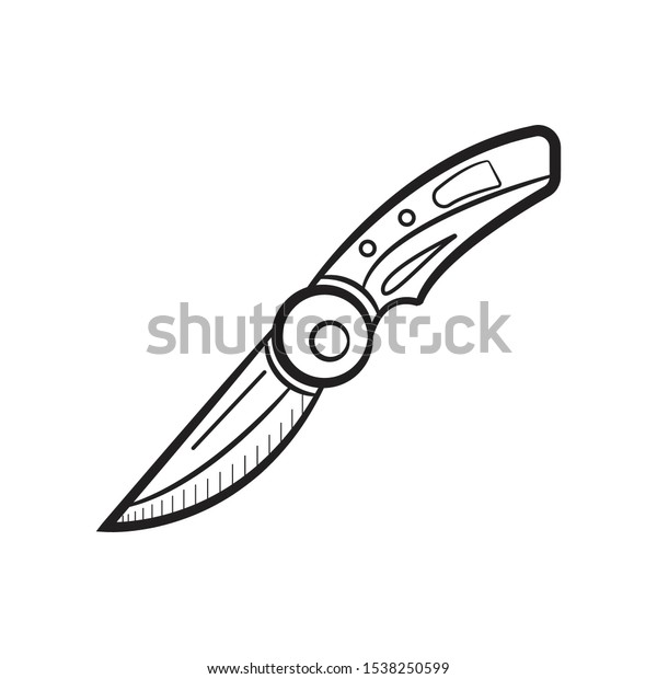 Knife Icon Outline Illustration Knife Vector Stock Vector (Royalty Free ...
