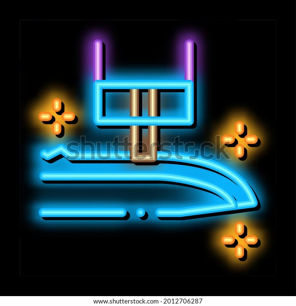 Knife Sharpening Neon Light Sign Vector Stock Vector (Royalty Free ...
