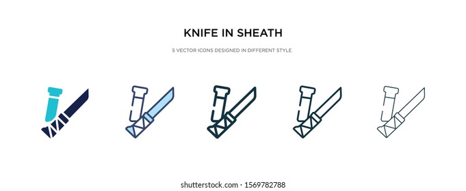 Knife Sheath Icon Different Style Vector Stock Vector (Royalty Free ...