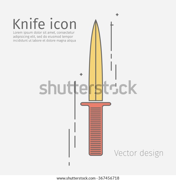 Knife Sign Icon Stock Vector (Royalty Free) 367456718 | Shutterstock