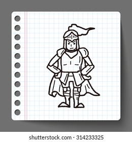 Knight Doodle Stock Vector (Royalty Free) 353990573