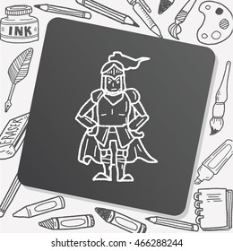 Knight Doodle Stock Vector (Royalty Free) 466288841