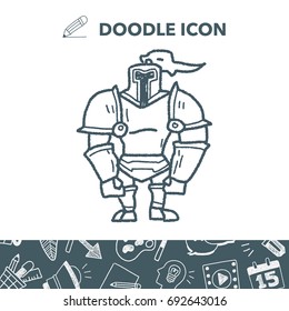 Knight Doodle Stock Vector (Royalty Free) 323789552