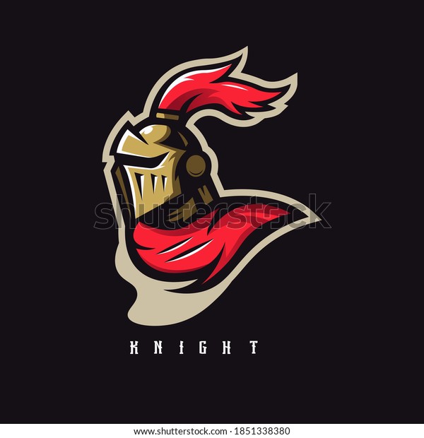 Knight Mascot Logo Design Vector Modern Stock Vector (Royalty Free ...