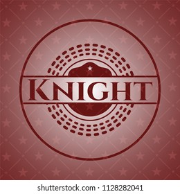 Knight Realistic Red Emblem Stock Vector (Royalty Free) 1128282041 ...
