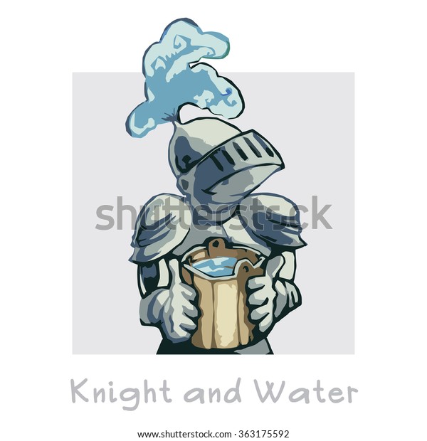 Knight Water Vector Illustration Stock Vector (Royalty Free) 363175592 ...